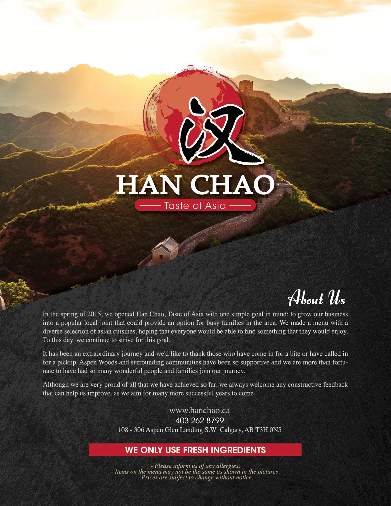 HAN CHAO Taste of Asia